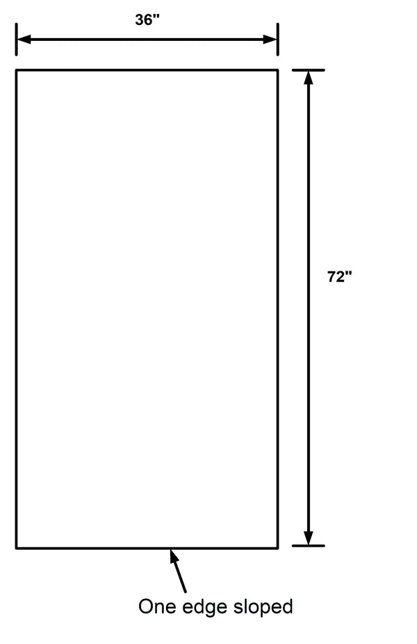 Custom Chair Mat | Executive | Only one side beveled – Just Chair Mats